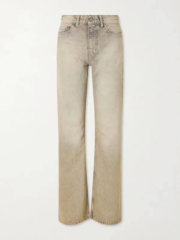 Our Legacy Boot Cut Mid-rise Straight-leg Jeans - Neutrals