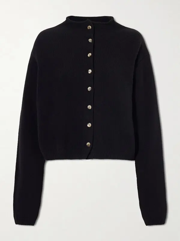Khaite Annora Wool And Cashmere-blend Turtleneck Sweater - Black