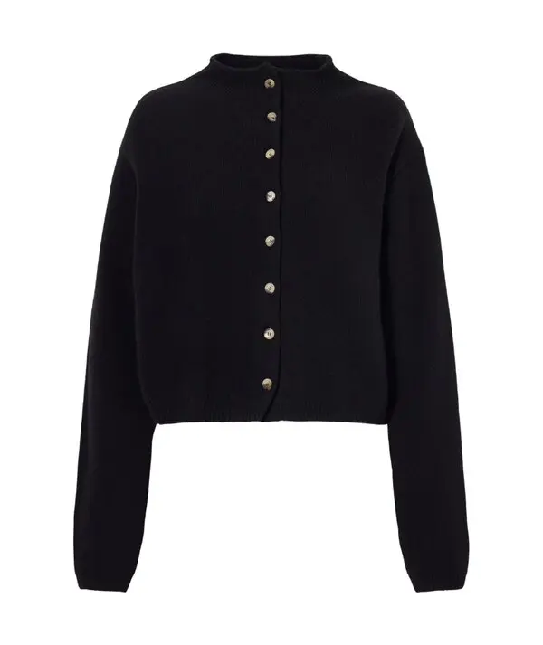 Khaite Annora Wool And Cashmere-blend Turtleneck Sweater - Black