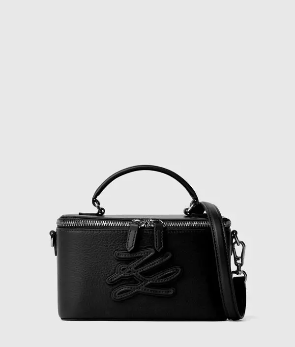 Karl Lagerfeld K/autograph Vanity Crossbody Bag - Black