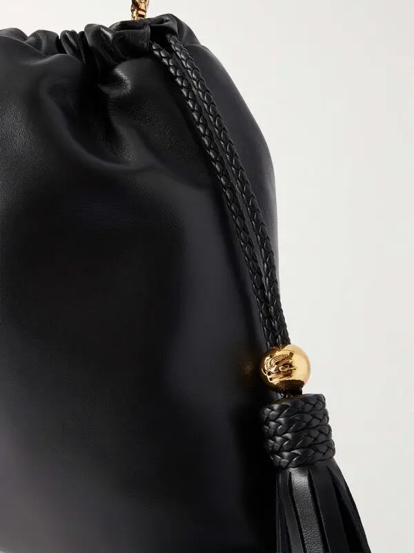 Etro Kalispera Tasseled Leather Shoulder Bag