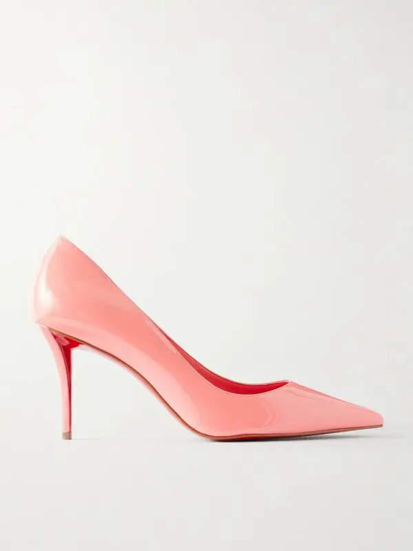 CHRISTIAN LOUBOUTIN Miss Z 80 Patent-leather Pumps - Pink