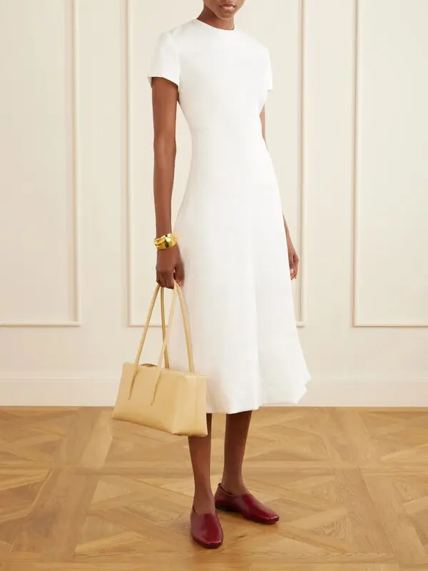 Brandon Maxwell The Ridley Linen-blend Midi Dress