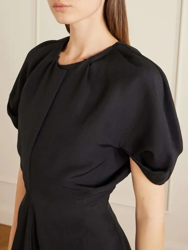 Khaite Ria Woven Midi Dress