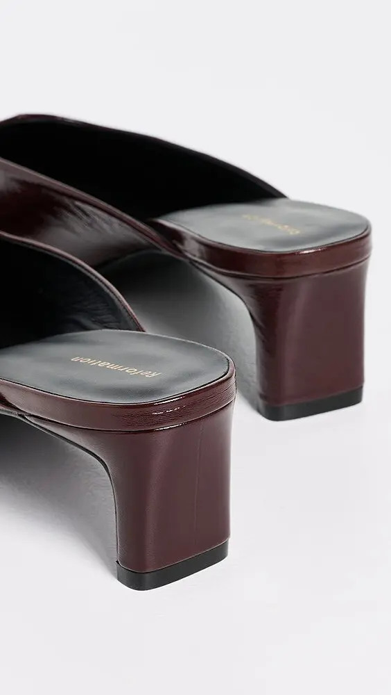REFORMATION Inez Heeled Mules