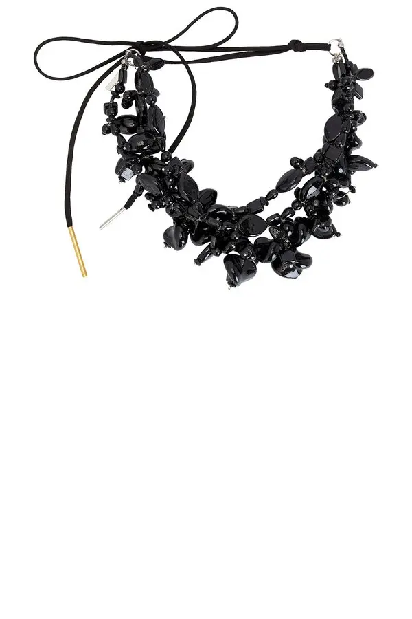 Dries Van Noten Layered Beaded Necklace - Black