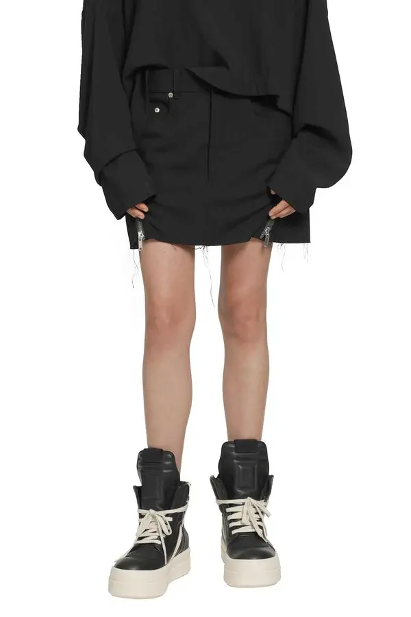 Rick Owens Tower Bolan Banana Mini Skirt