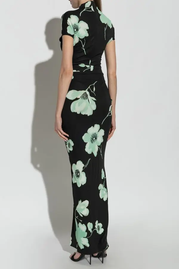 Alaïa Dress With Floral Motif