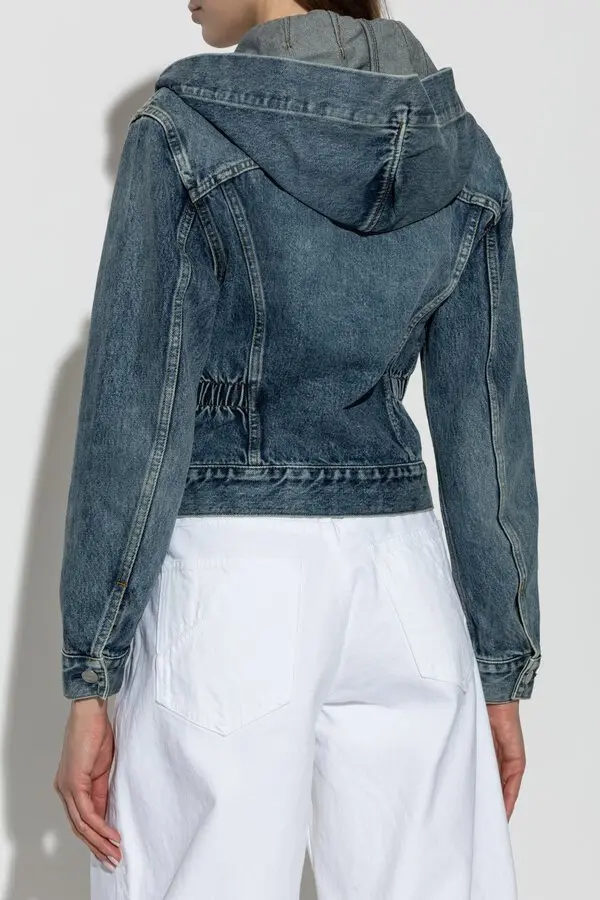 Alaïa Denim Jacket With Hood