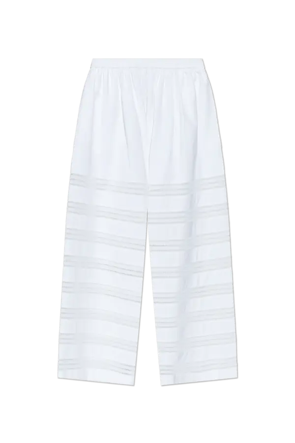 Alaïa Loose-fit Cotton Pants - White