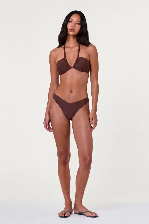 NICHOLAS Tahina Bikini Bottom - Espresso