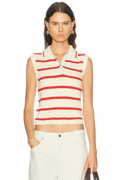 Altuzarra Sleeveless Striped Knit Top