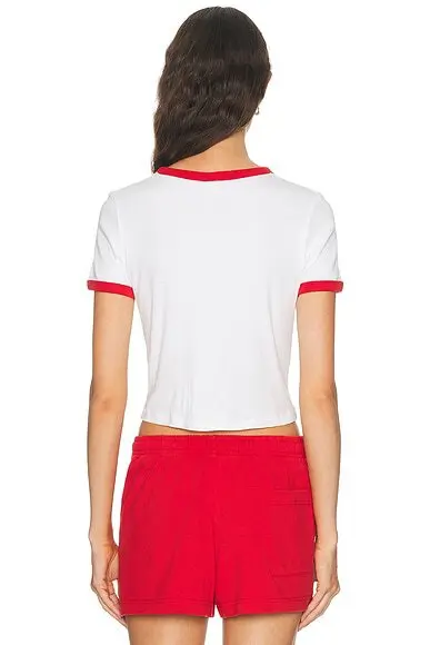 SPORTY & RICH California Emblem Soft Ringer Tee