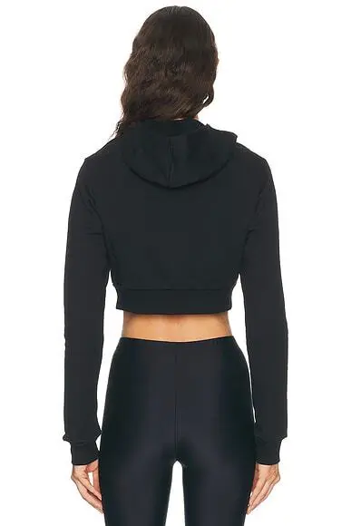 Balenciaga Cropped Zip-up Hoodie