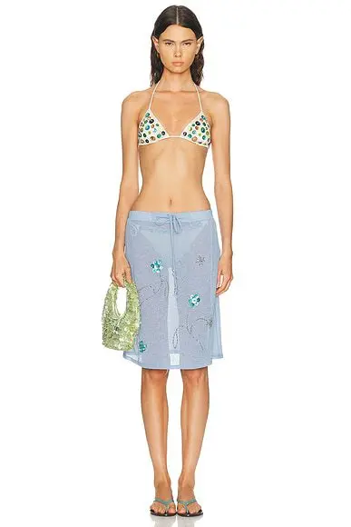 SIEDRES Juniper Embellished Bikini Top