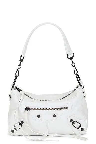 Balenciaga Le City Mini Moto Bag - Optic White