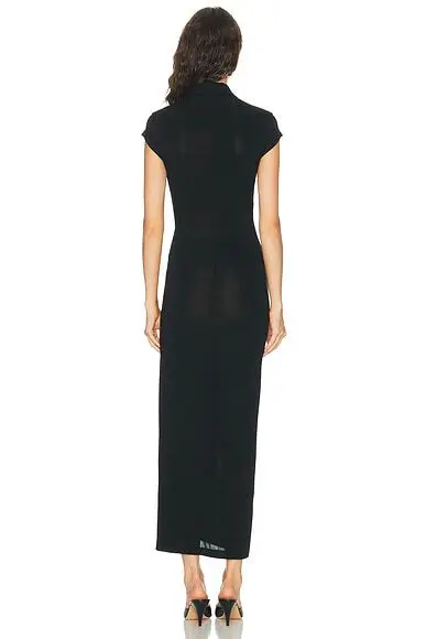 Helmut Lang Short Sleeve Button-up Dress