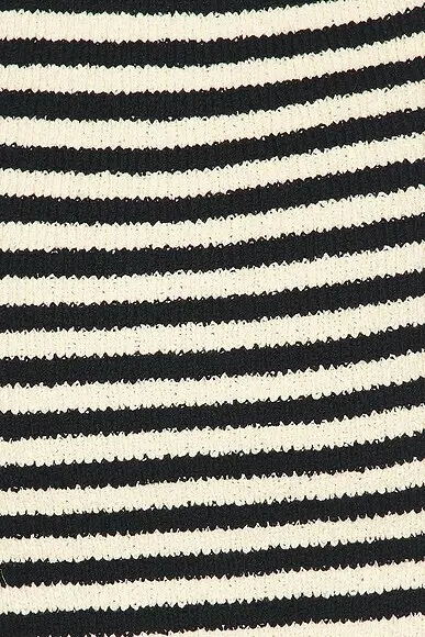 Altuzarra Striped Knit Mini Dress - Black