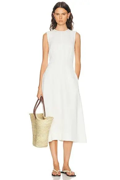 TWP Crewneck Dress - Bone