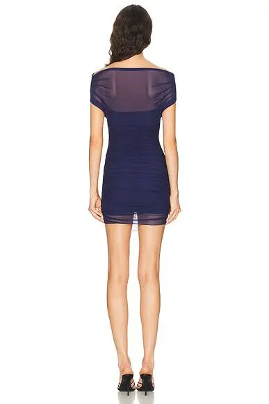 SEROYA Bella Mini Dress - Navy