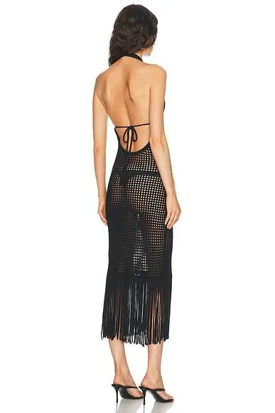 HAELO Double Two-toned Fringe Dress