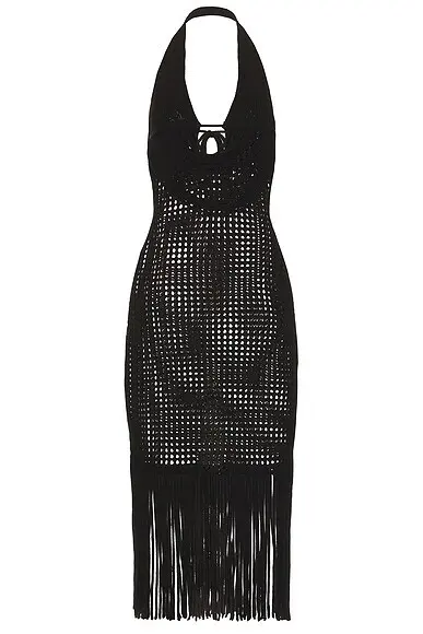 HAELO Double Two-toned Fringe Dress