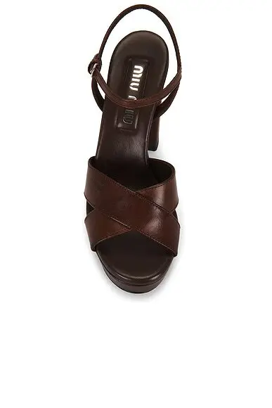 Miu Miu Platform Heeled Sandals