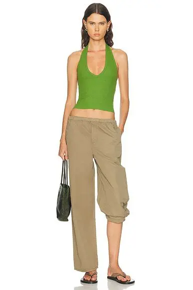 Eterne Cropped Halter Top