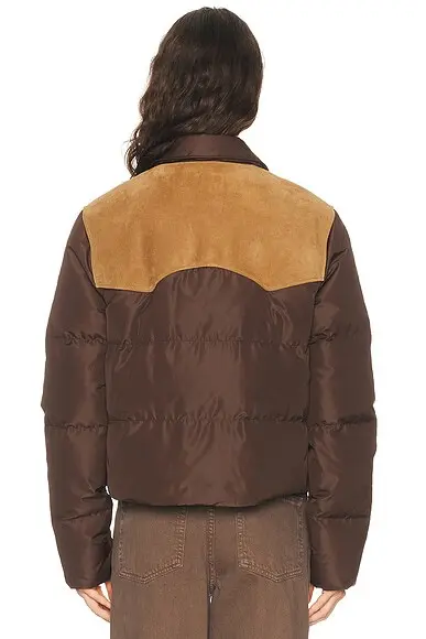 Miu Miu Tela Tec Piumino Pelle Jacket