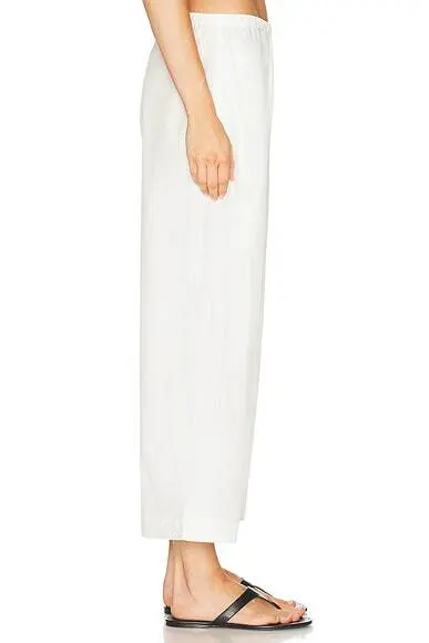 Khaite Roma Pant White Cotton Poplin