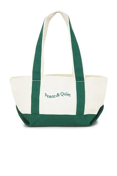 MUSEUM OF PEACE & QUIET Mini Wordmark Small Boat Tote - Forest
