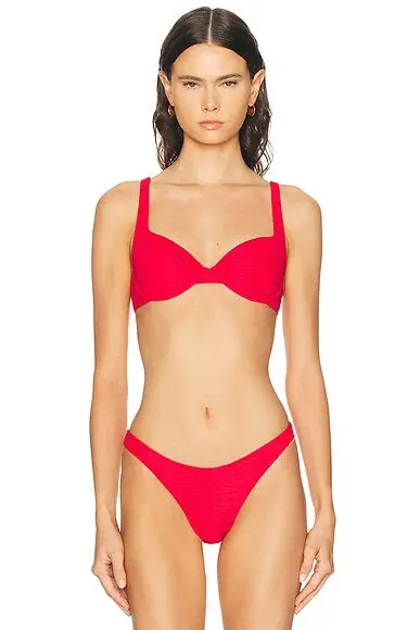 JUILLET Juliet Cate Bikini Top - Raspberry