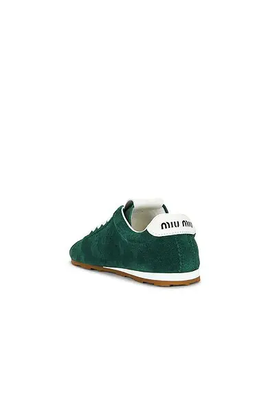 Miu Miu Suede Plume Sneakers