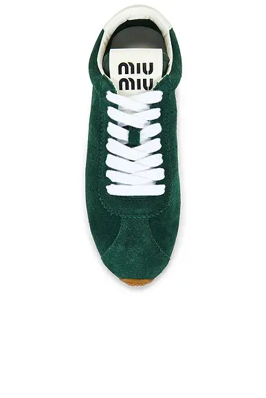 Miu Miu Suede Plume Sneakers