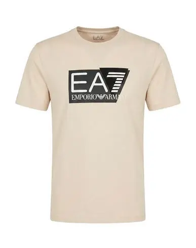 EA7 T-shirt Size Cotton, Elastane - Beige