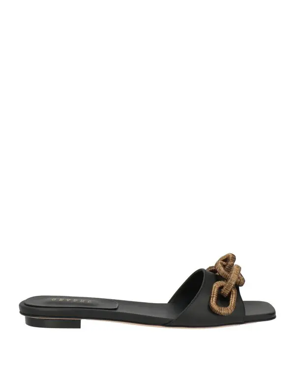 SERENA UZIYEL Sandals Size Leather - Black