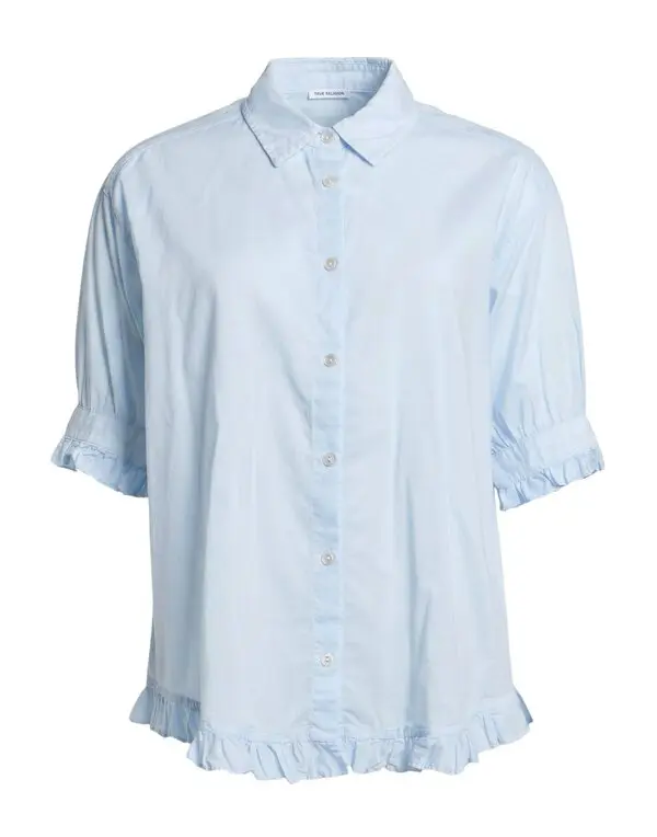 True Religion Short Sleeve Poplin Shirt - Blue