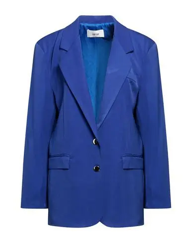 ODÌ ODÌ Single-breasted Polka Dot Satin Blazer - Blue