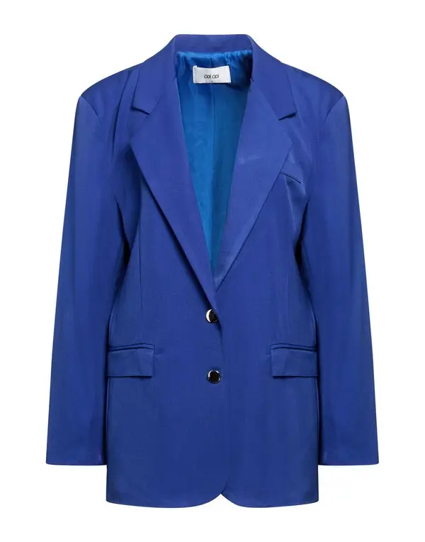ODÌ ODÌ Single-breasted Polka Dot Satin Blazer - Blue