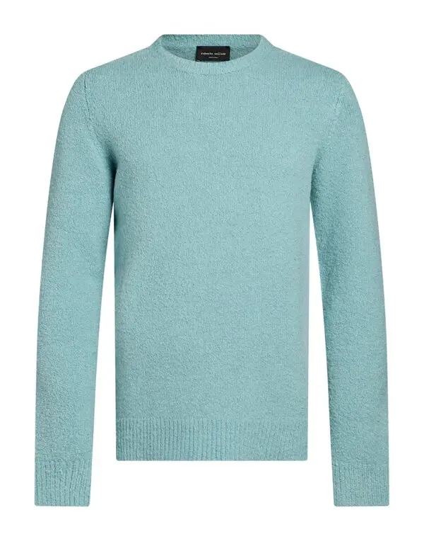 ROBERTO COLLINA Crewneck Long Sleeve Sweater - Blue