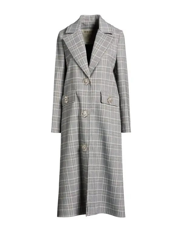 SHIRTAPORTER Single-breasted Glen Plaid Coat