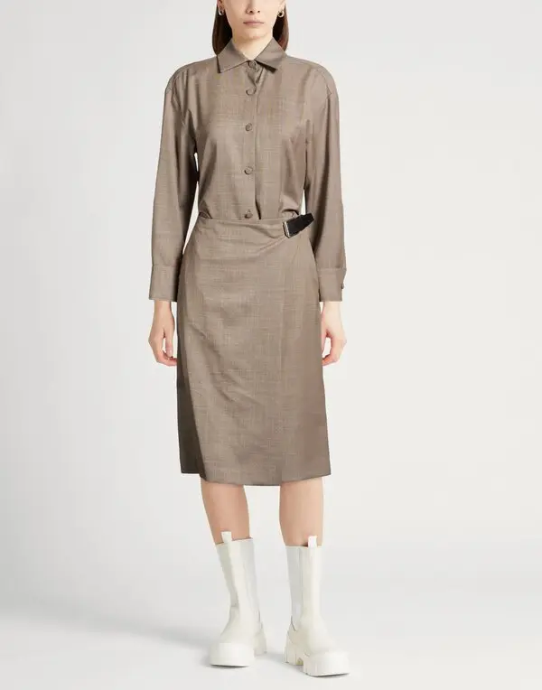 Paul & Joe Midi Dress In Virgin Wool And Elastane