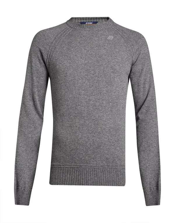 K-WAY Chocolate Polyamide, Wool, Viscose, And Cashmere Sweater - Grey