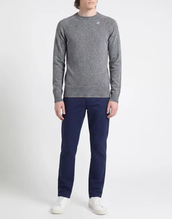 K-WAY Chocolate Polyamide, Wool, Viscose, And Cashmere Sweater - Grey