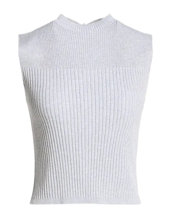 Peserico Ribbed Knit Top - Grey