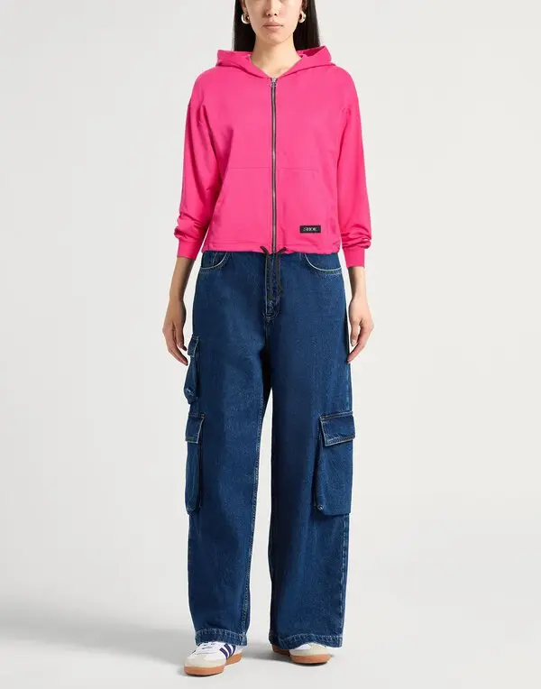 SHOE Sweatshirt Pastel Size Cotton, Elastane - Fuchsia