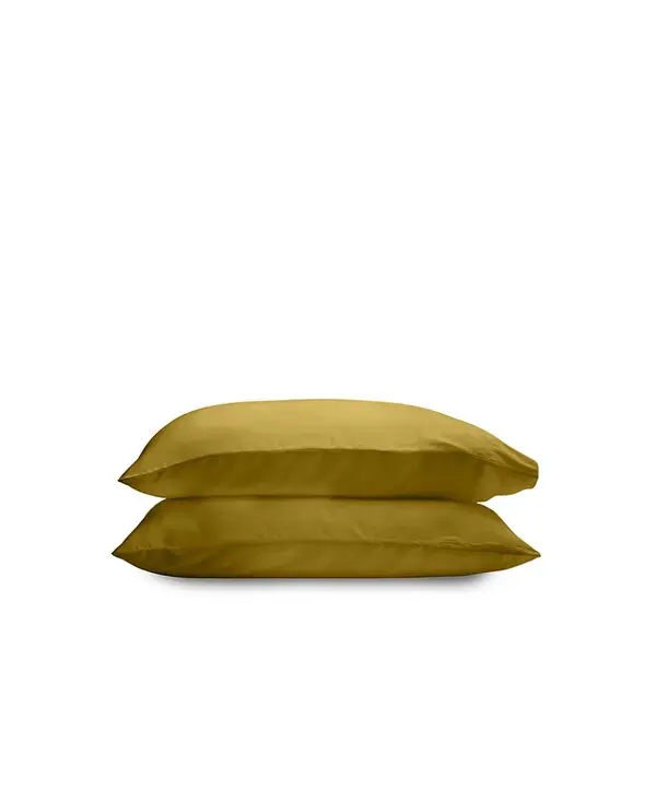 ETTITUDE Luxe Cleanbamboo Sateen+ Pillowcase Set, European - Brass