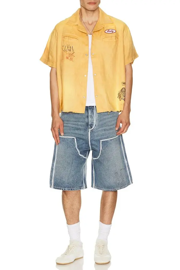 PALY HOLLYWOOD Montauk Short Sleeve Bowling Shirt