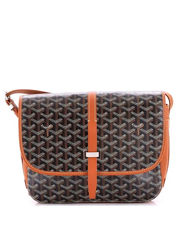 Goyard Mm Belvedere Ii Messenger Bag Coated Canvas - Brown