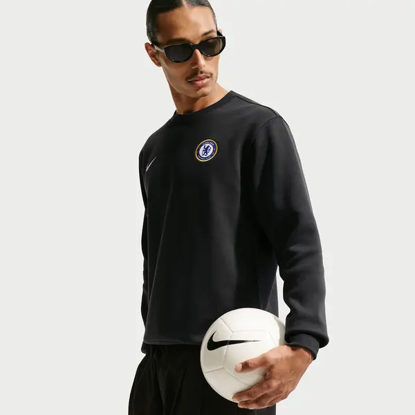 Nike Chelsea Fc Club Soccer Crew-neck - Blue
